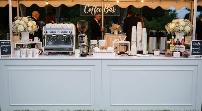 Barra de cafe y servicio de coffe break para eventos